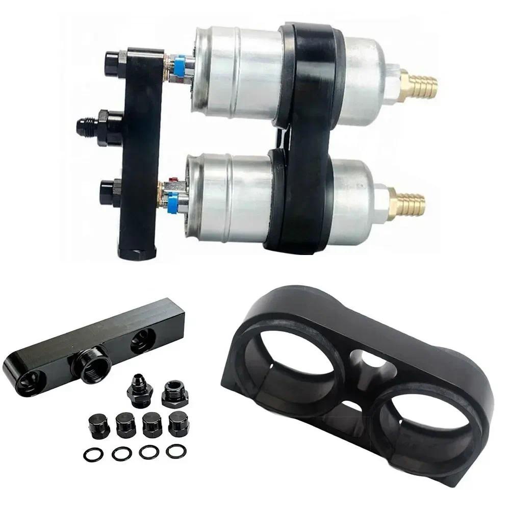 Billet Aluminium Assembly Twin Dual Double 044 fuel pump Outlet ...
