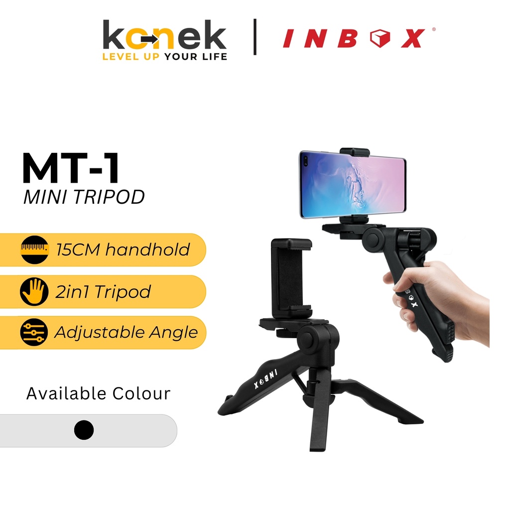 Inbox MT-1 Mini Tripod Mount 2in1 Include Holder HP Stabilizer Desk ...