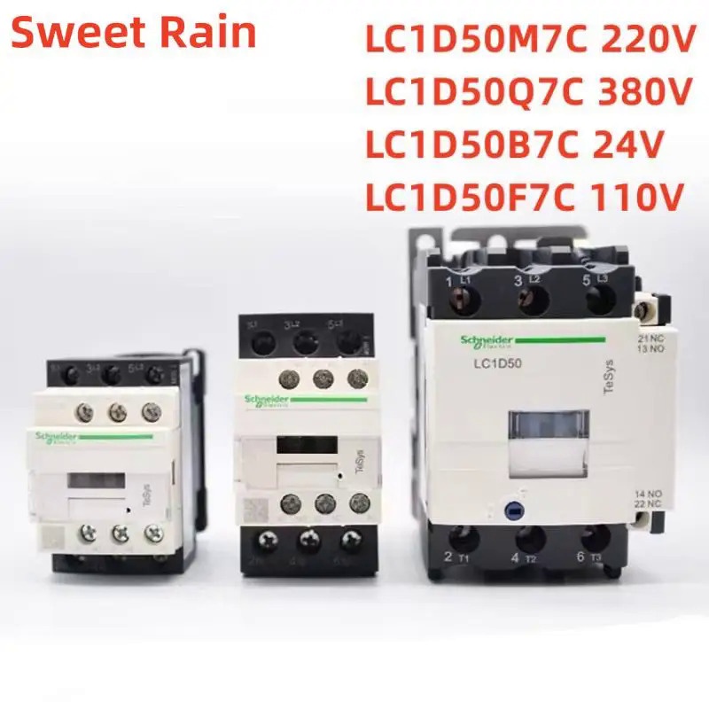Schneider LC1D50 AC contactor B7C F7C M7C Q7C 24V 110V 220V 380V LC1D50 ...