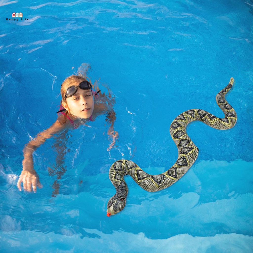 PVC Inflatable Realistic Fake Snake Toy Creative and Funny Snake Party ...