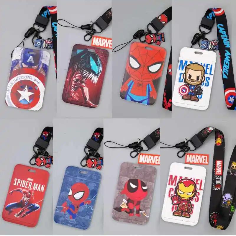 Card Holder Man, Card Protectors, Hanging Neck, Spider-Man, Avengers ...