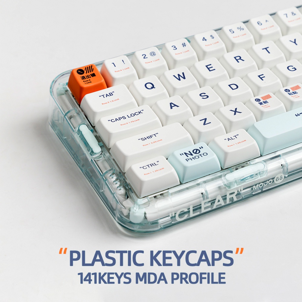 This is New Plastic Keycaps PBT 141Keys/Set MDA/XDA/Cherry Profile ...