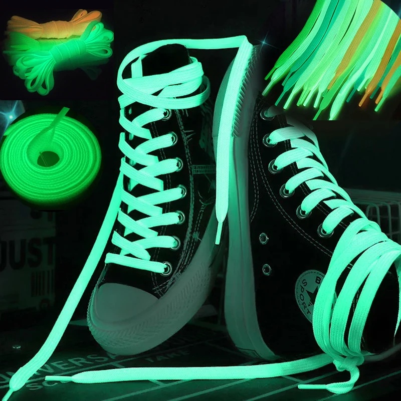 1 Pair Luminous Shoelace Glow In The Dark Night Shoelaces Men Women ...