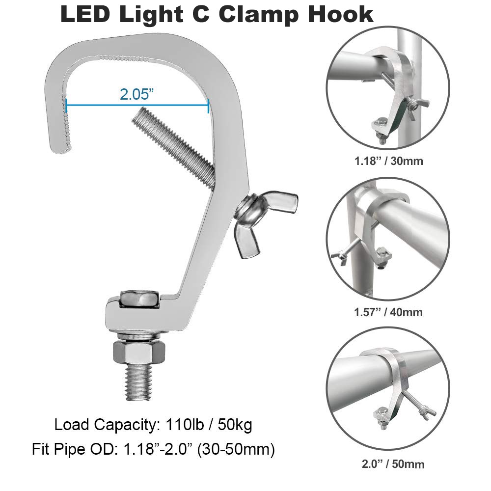LED Light Type C Clamp Hook For LED PAR Moving Head Laser | Shopee ...