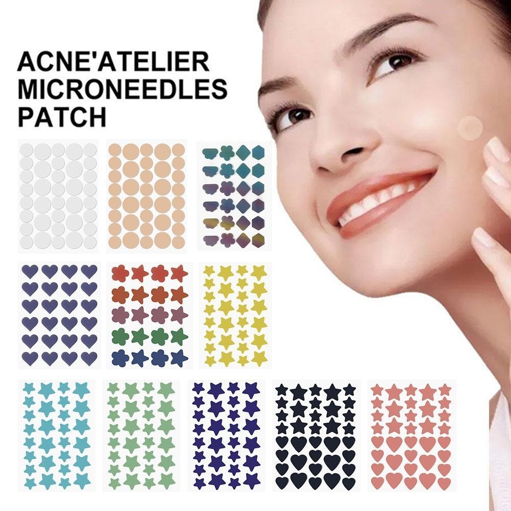 20pcs/24pcs/28pcs/36pcs 2025 New Colored Acne Patch Heart Star Acne ...