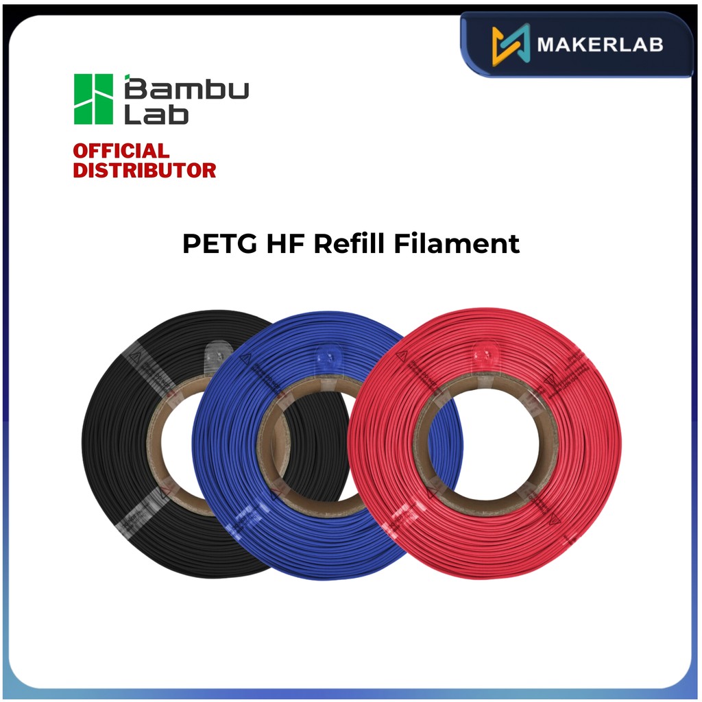 Bambu Lab PETG HF Refill 3D Printer Filament 1.75mm 1KG | Shopee ...