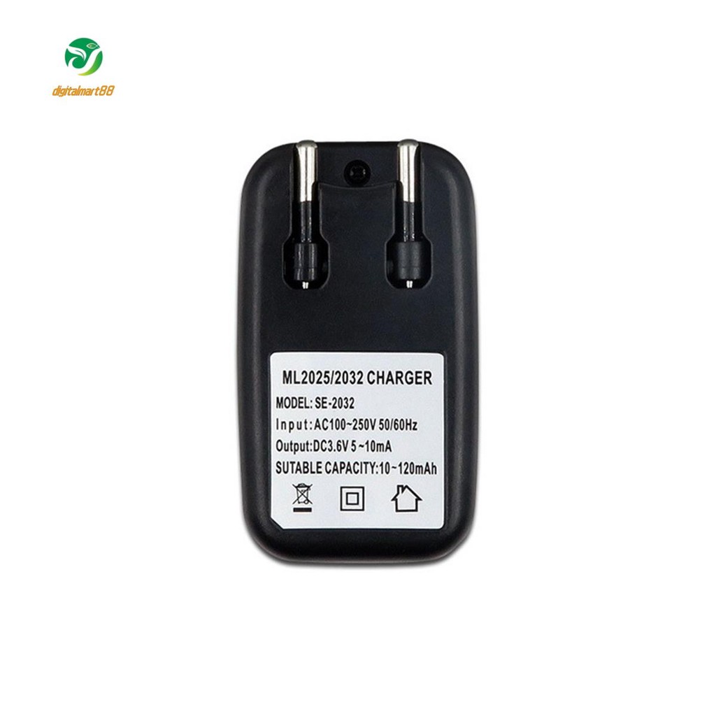 3.6V Battery Charger Lithium 2032 2025 Battery Charger Adapter for ...