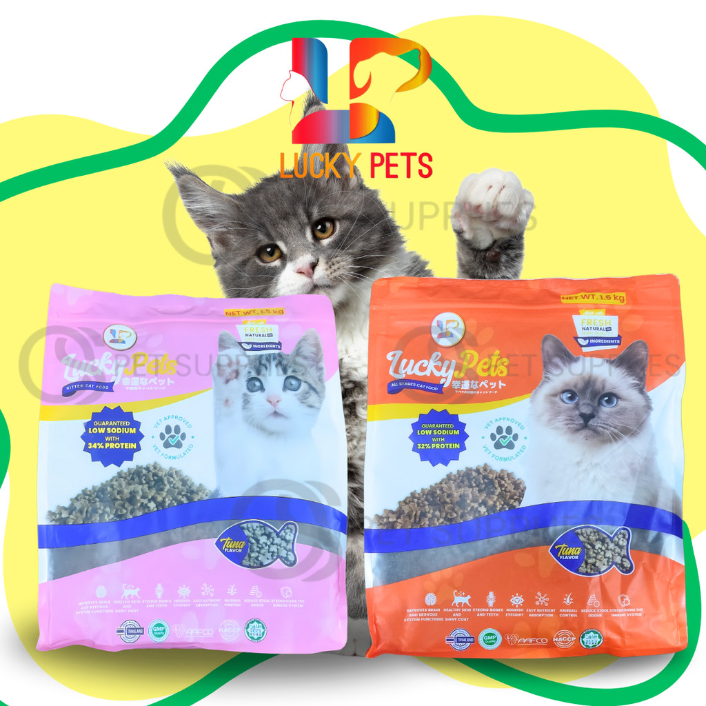 LKJ - Lucky Pets Cat Food Kitten Formula or All Stages Tuna Flavor - 1 ...