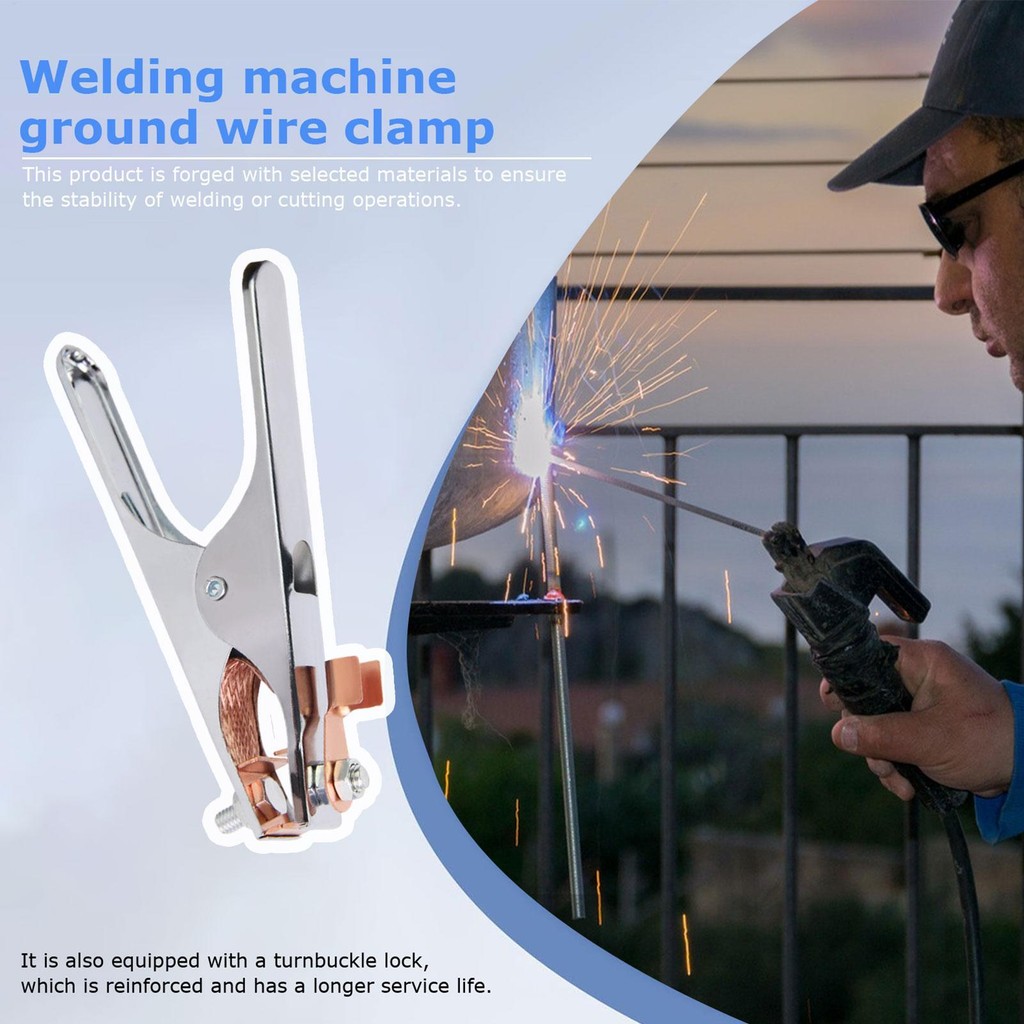 Welding Ground Clamp 300A/500A Ground Clamp A-shape Copper Earth Clamp ...