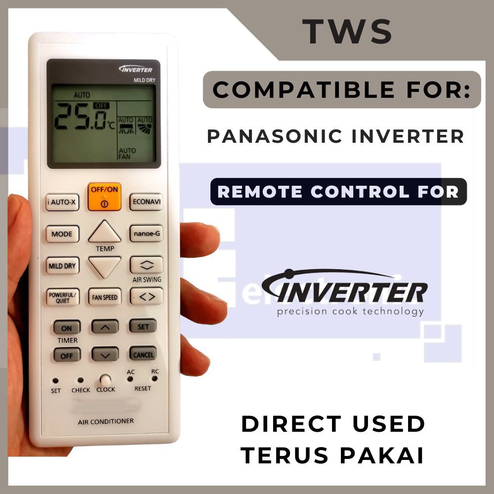 [Shop Malaysia] Panasonic Inverter Air Conditioner Remote Control ...