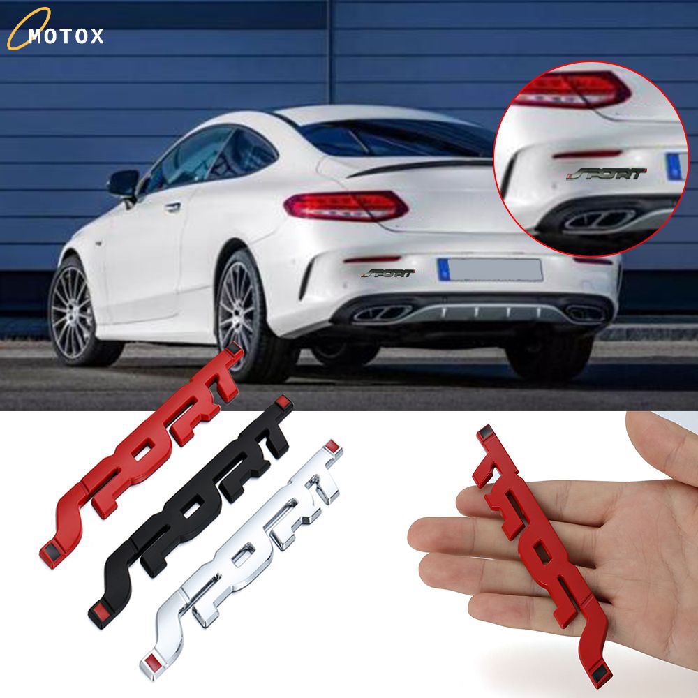 MOTOX Car Metal 3D SPORT Logo Emblem Badge Sticker Trunk Mudguard Decal ...