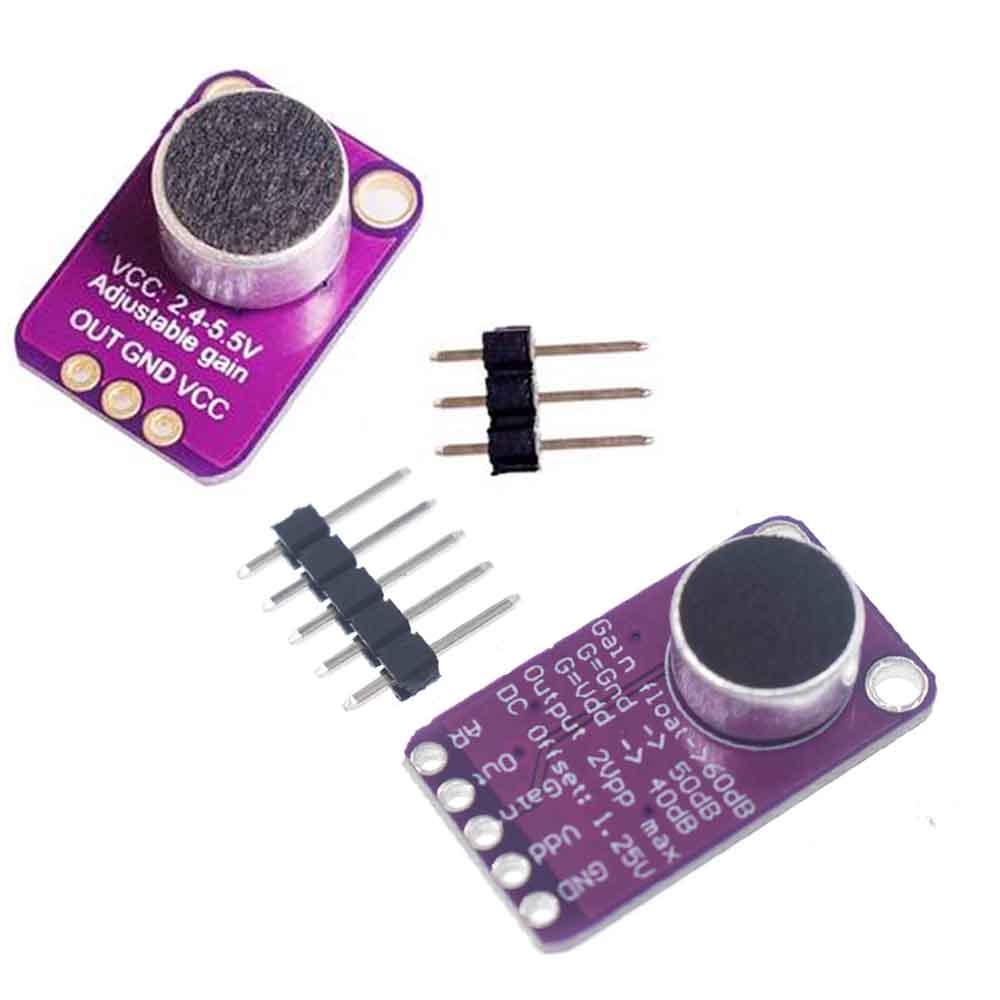 MAX9814 Microphone AGC Amplifier Board Sound sensor Module Auto Gain Control Attack for Arduino ...