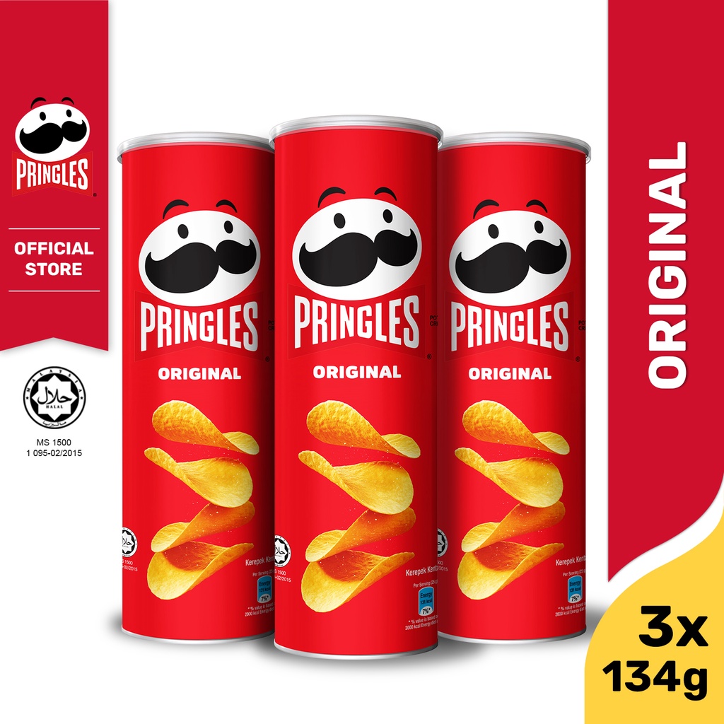 Pringles Potato Chips Original 134g Bundle Of 3 Shopee Philippines
