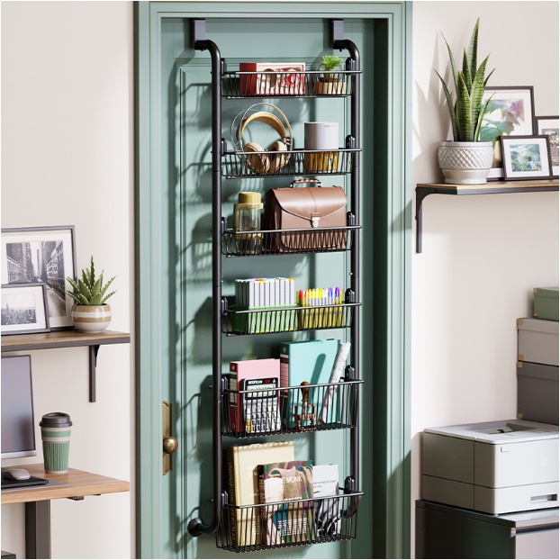 【Local shipment】Multi layer hanging basket storage rack behind the door ...