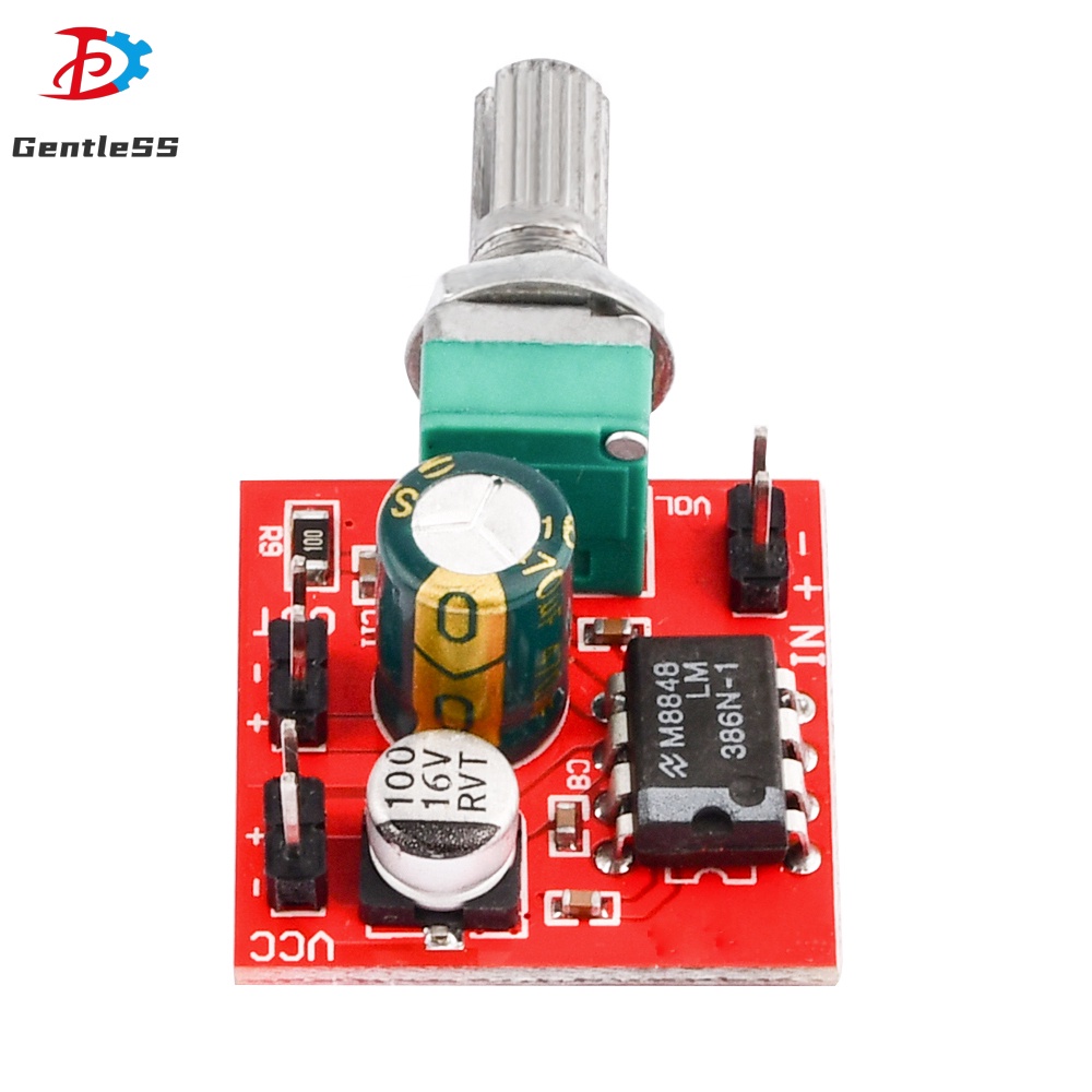 LM386 Mini Power Amplifier Board Audio Amplifier Module Volume ...