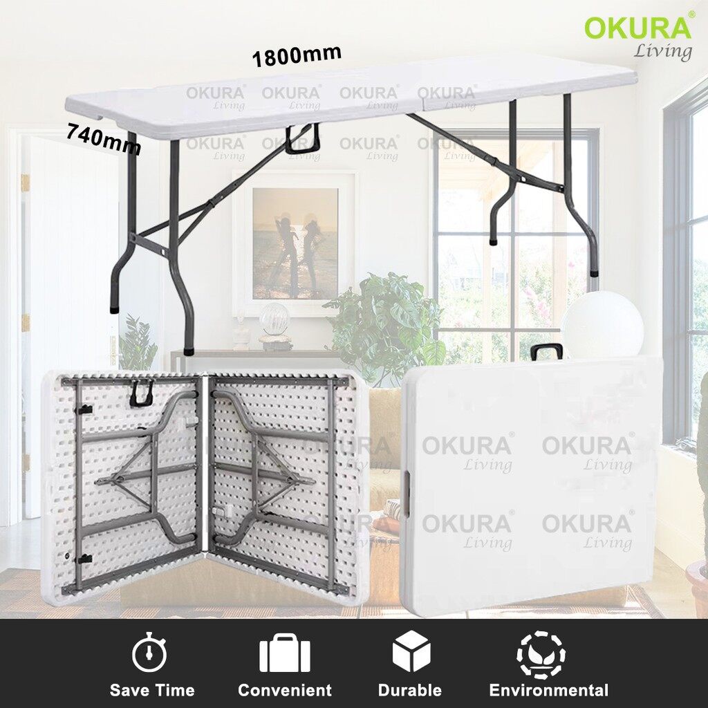 Foldable banquet table activity/dining/lobby/buffet folding table ...