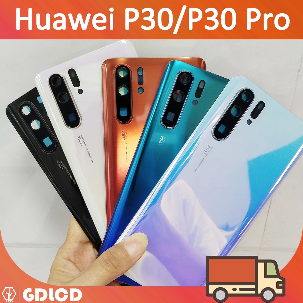 Huawei P30 P30 Pro Back Battery Cover Rear Glass Door Housing | Shopee ...