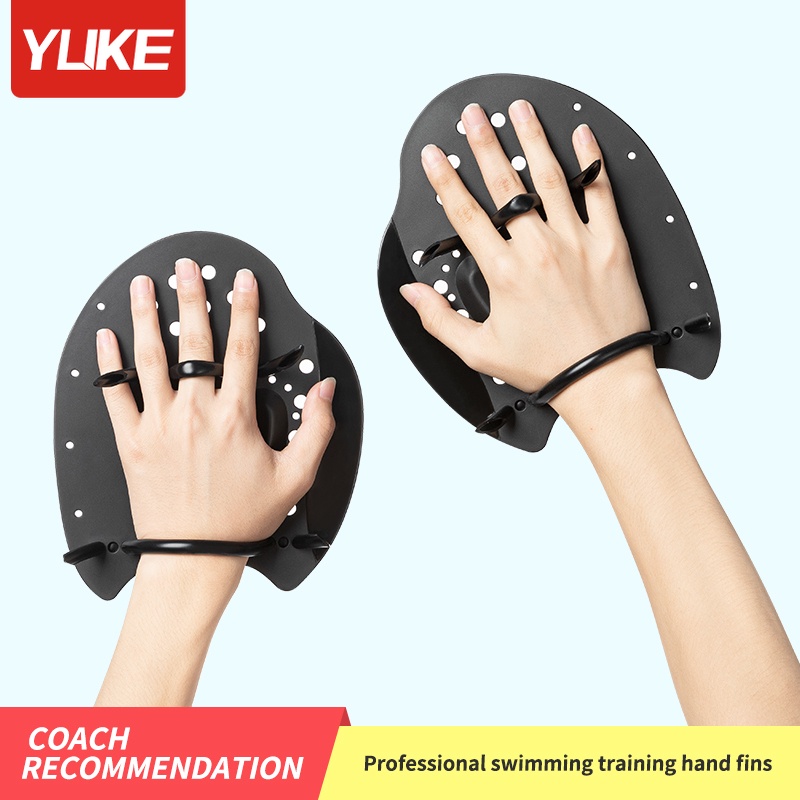 YUKE Adult Silicone Hand Fins Swimming Training Kids Paddling Palms ...