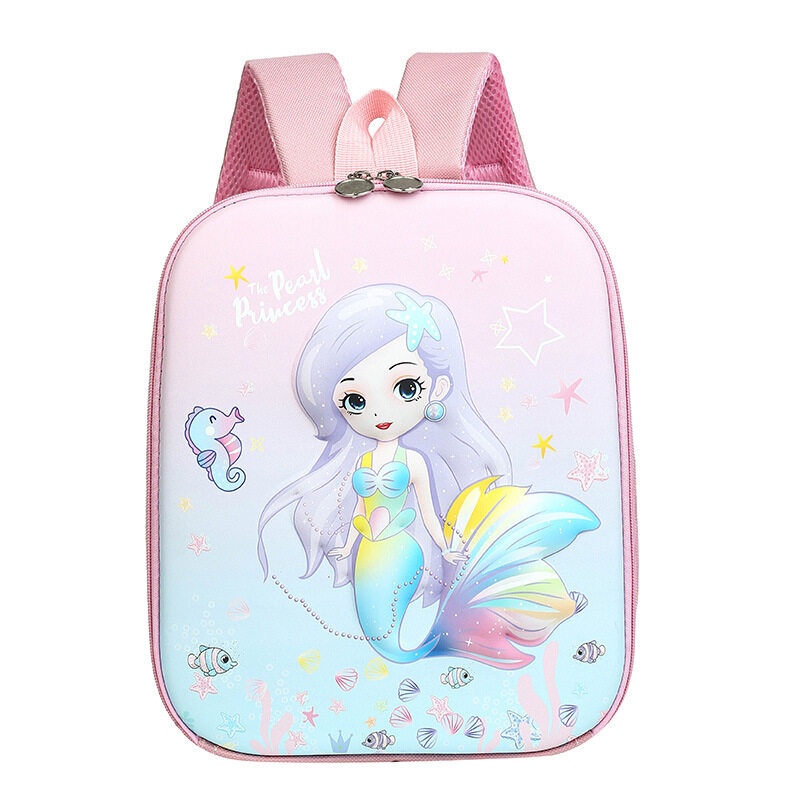 Children Girls Mermaid Aisha Unicorn Cartoon Backpack Ultra Light and ...