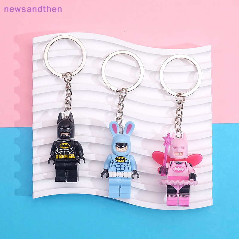 newsandthen Anime Building Blocks Model Keychain Little Doll Cartoon ...