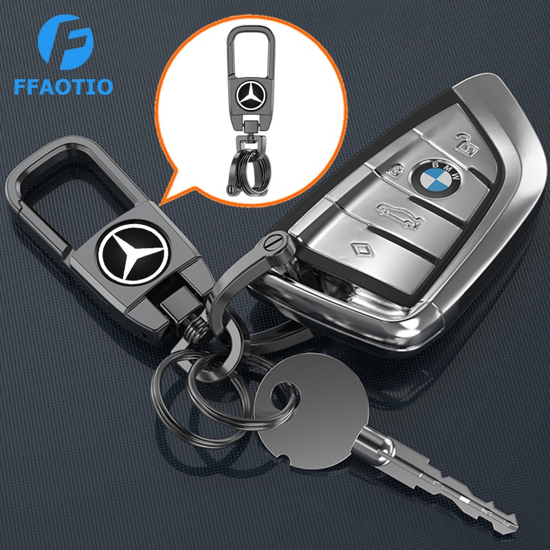 FFAOTIO Car Key Holder Keychain Car Accessories For Mercedes Benz W124 ...