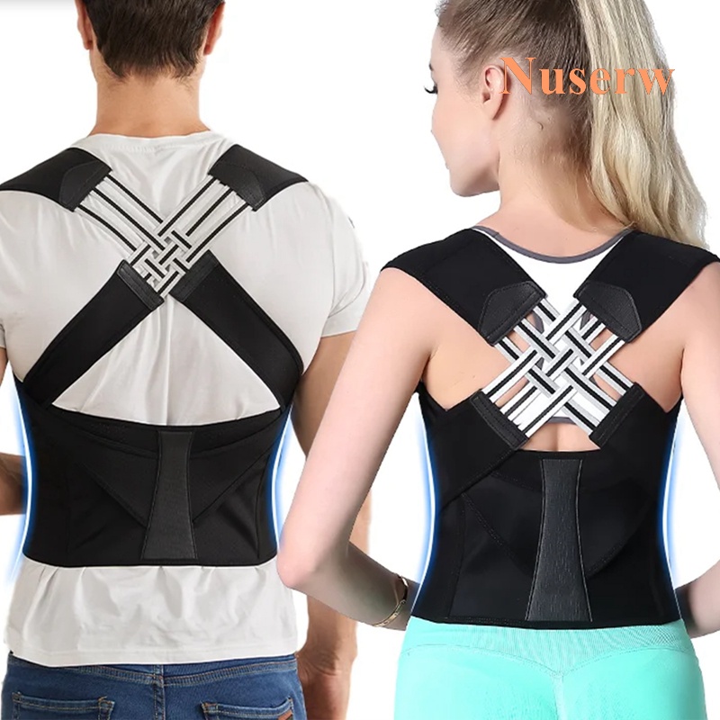 NUSERW Back Brace Posture Corrector for Women and Men Back Lumbar ...