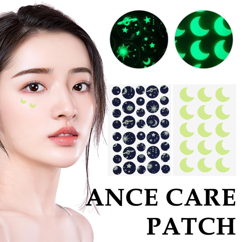 Luminous Ance Patch Hydrocolloid Moon Starry Sky Acne Patch Glowing In ...