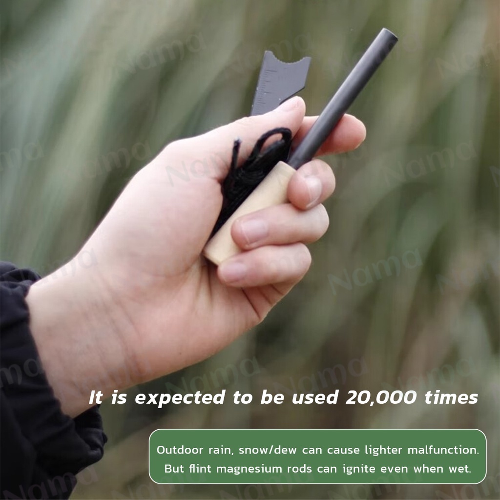 Nama Drilled Flint Fire Starter Camping Tool for Your Hiking and ...