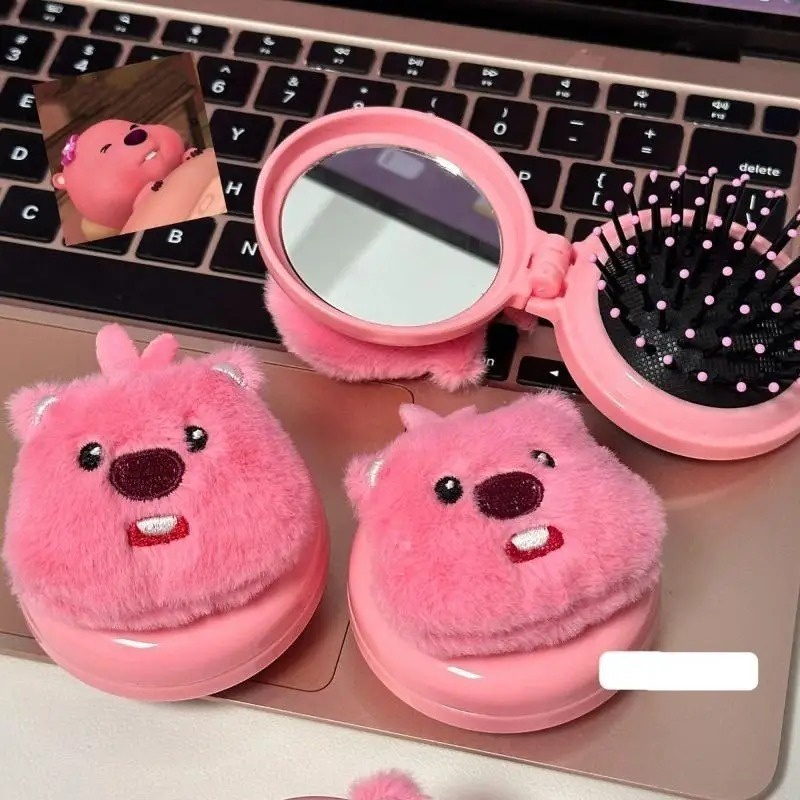 Cartoon Loopy Air Cushion Comb Cute Kawaii Figure Pink Beaver Mini ...