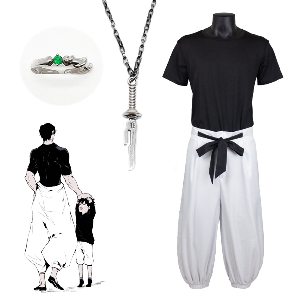 Jujutsu Kaisen Costumes Fushiguro Toji Clothing Pants Ring Spear of ...