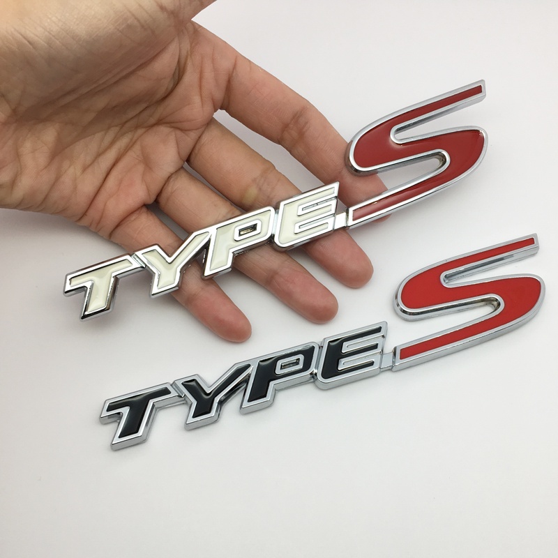 3D Metal TYPE S Logo Sticker Badge Car Side Rear Emblems For Honda ...