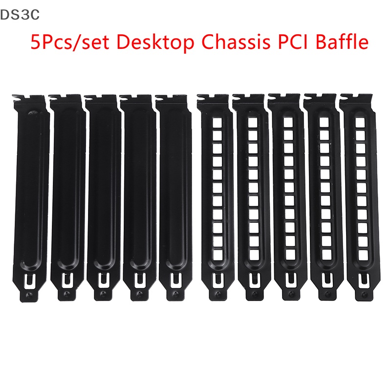 DS3C 5Pcs Desktop Chassis PCI Baffle Expansion Slot Cover Plate Dust ...