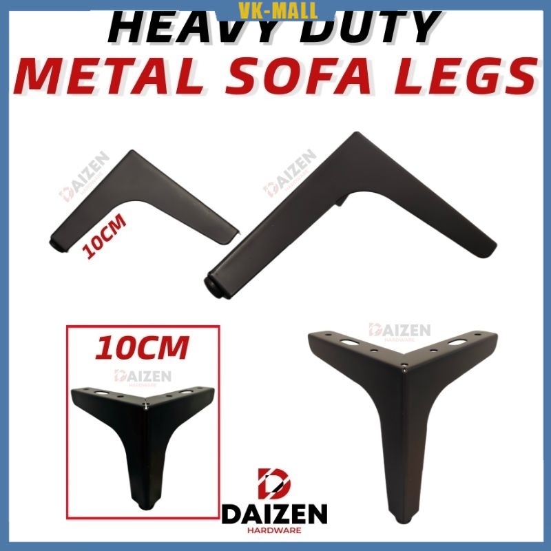 COD 4PCS/SET Iron Furniture Leg 10CM Replacement Leg For Table Feet ...