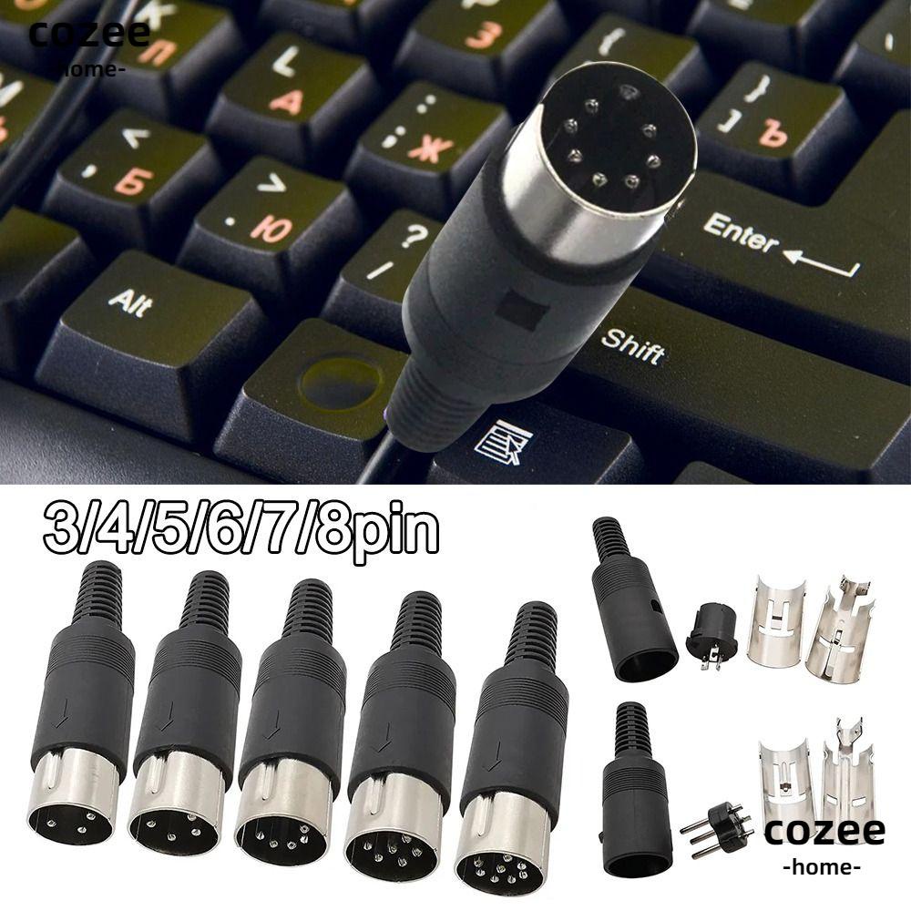 COZEE DIN Male Female Plug, 3pin 4pin 5pin 6pin 7pin 8 Pin MIDI Power ...
