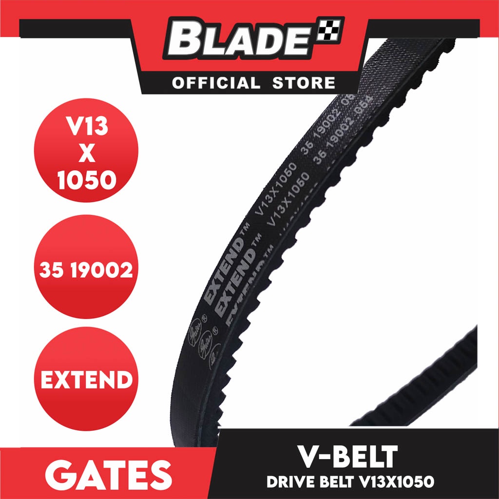 Gates Automotive Drive V-Belt Fan Belt Extend V13X1050 For Mazda ...