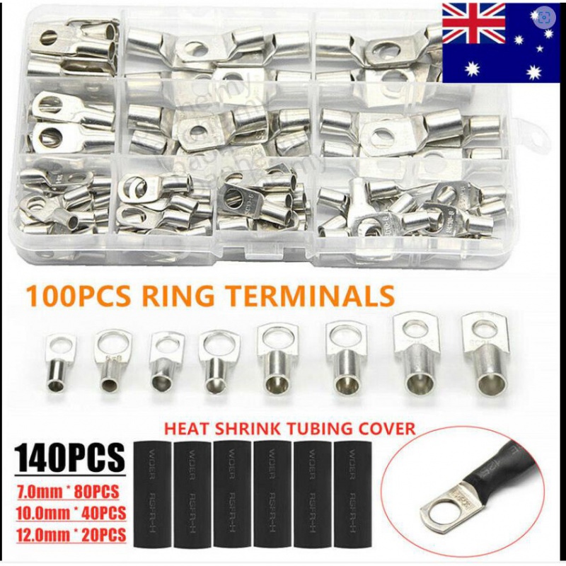 Sight copper tube terminal SC wiring terminal 100PCS+140PCS copper nose ...