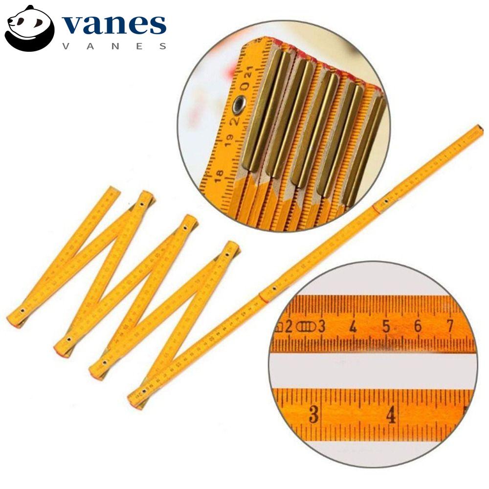 NAESV 1.5M 2M Folding Wooden Ruler, Double Sided Scale General Use Inch ...