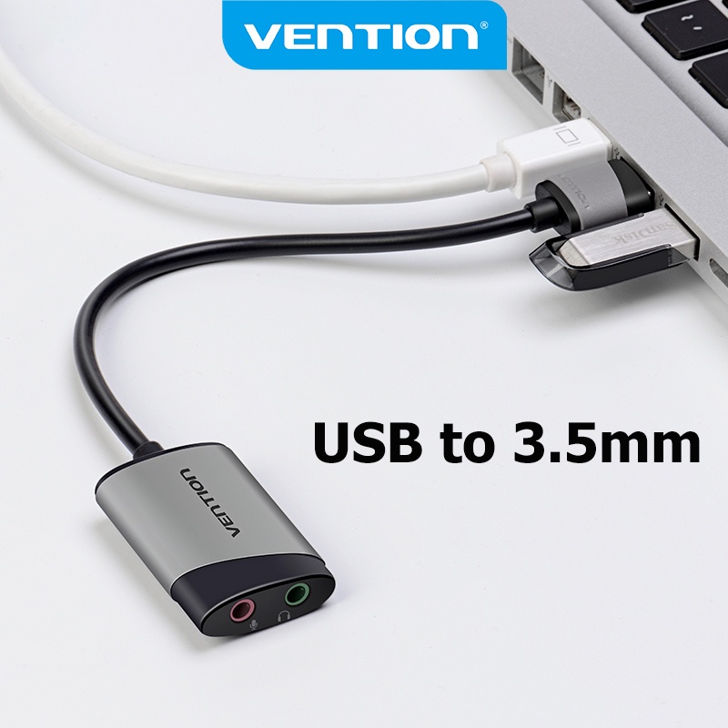 Vention USB Sound Card USB To 3.5mm Audio Adapter | Shopee Philippines
