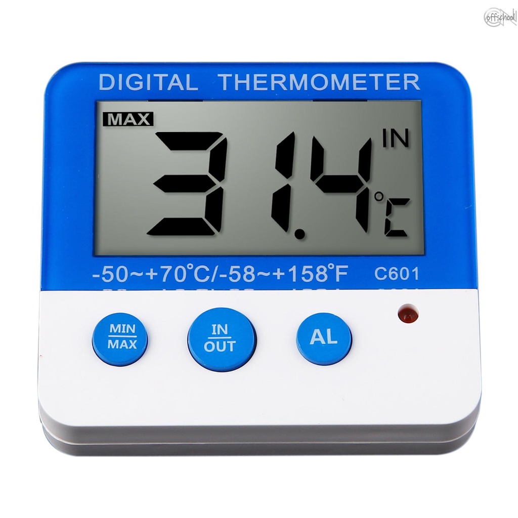 Digital Fridge Thermometer with Alarm and Max Min Temperature Easy to ...
