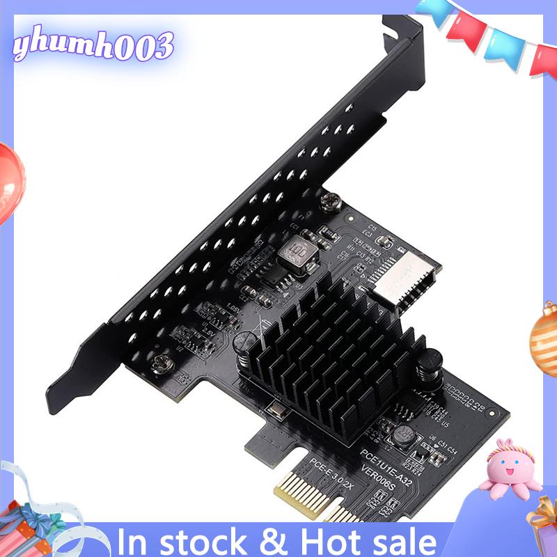 [yhumh003]pci E 2x To Usb3 1 A Key Gen2 Front Type E Expansion Card 10gbps Type E Internal 20