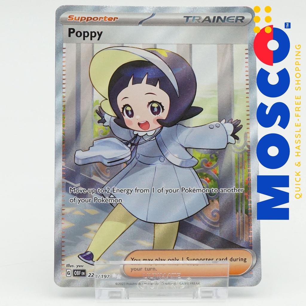 Poppy - 220/197 - Full Art Secret Rare Obsidian Flames | Supporter ...