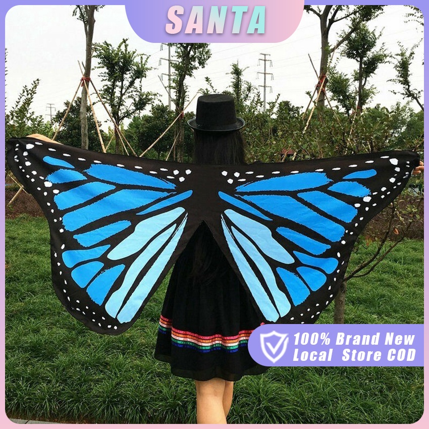 Fashion Butterfly Wings Costume Women's Beach Butterfly Wing Cape ...