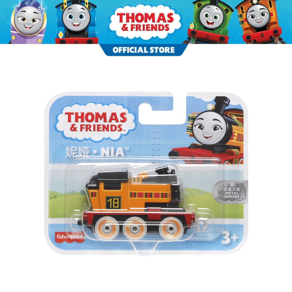 Thomas & Friends Fisher-Price Push-Along Nia Die-Cast Toy Train Engine ...