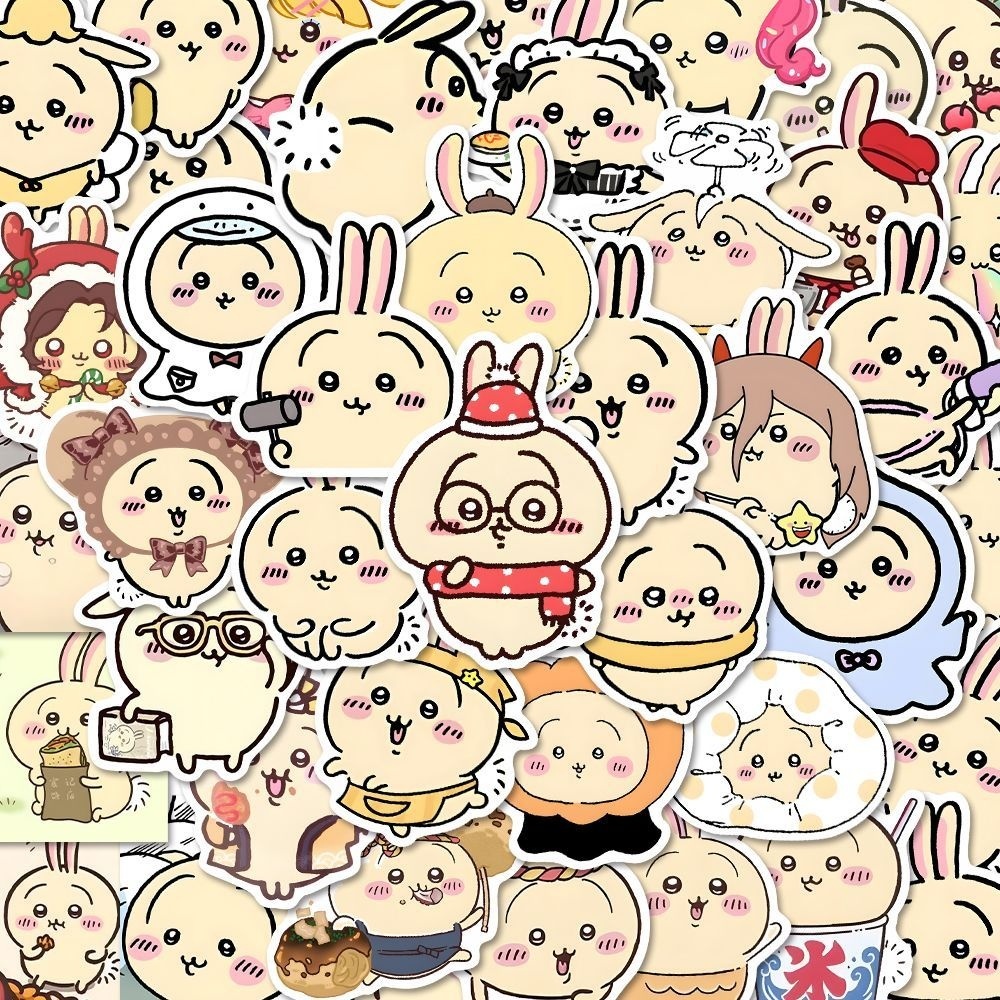 97 cute Chiikawa Usagi cartoon decorative stickers for DIY hand ...