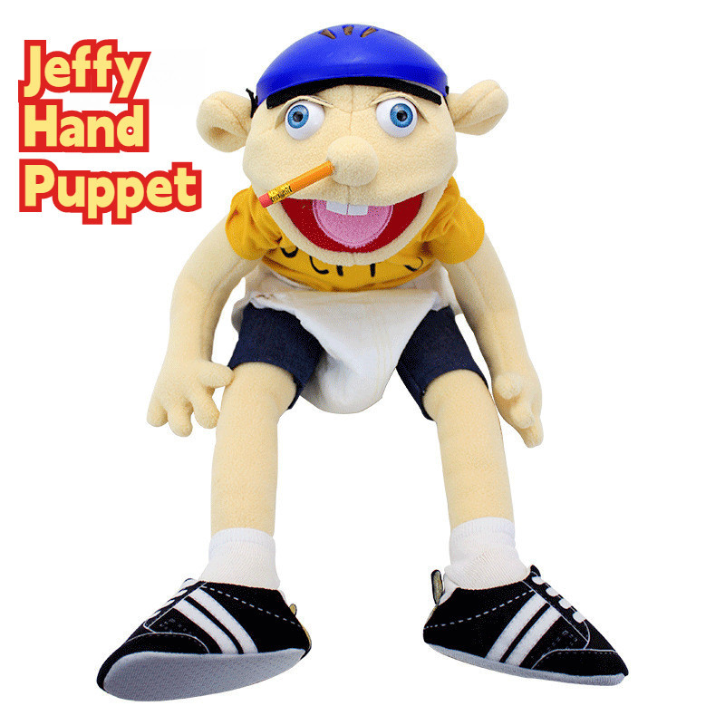 60cm Jeffy Hand Puppet finger puppet Open Mouth Funny Cartoon Can ...