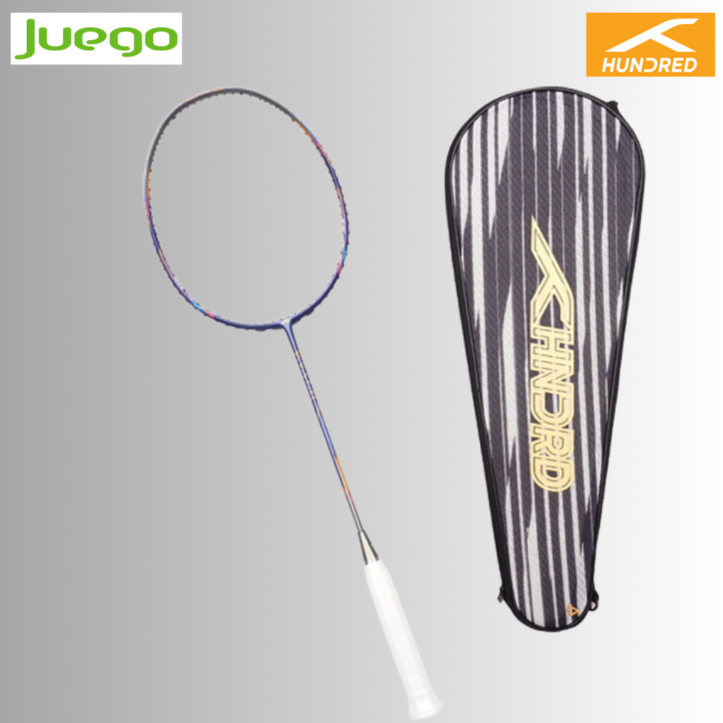 HUNDRED Cult 77 Feather Lite Full Graphite Strung Badminton Racket with ...
