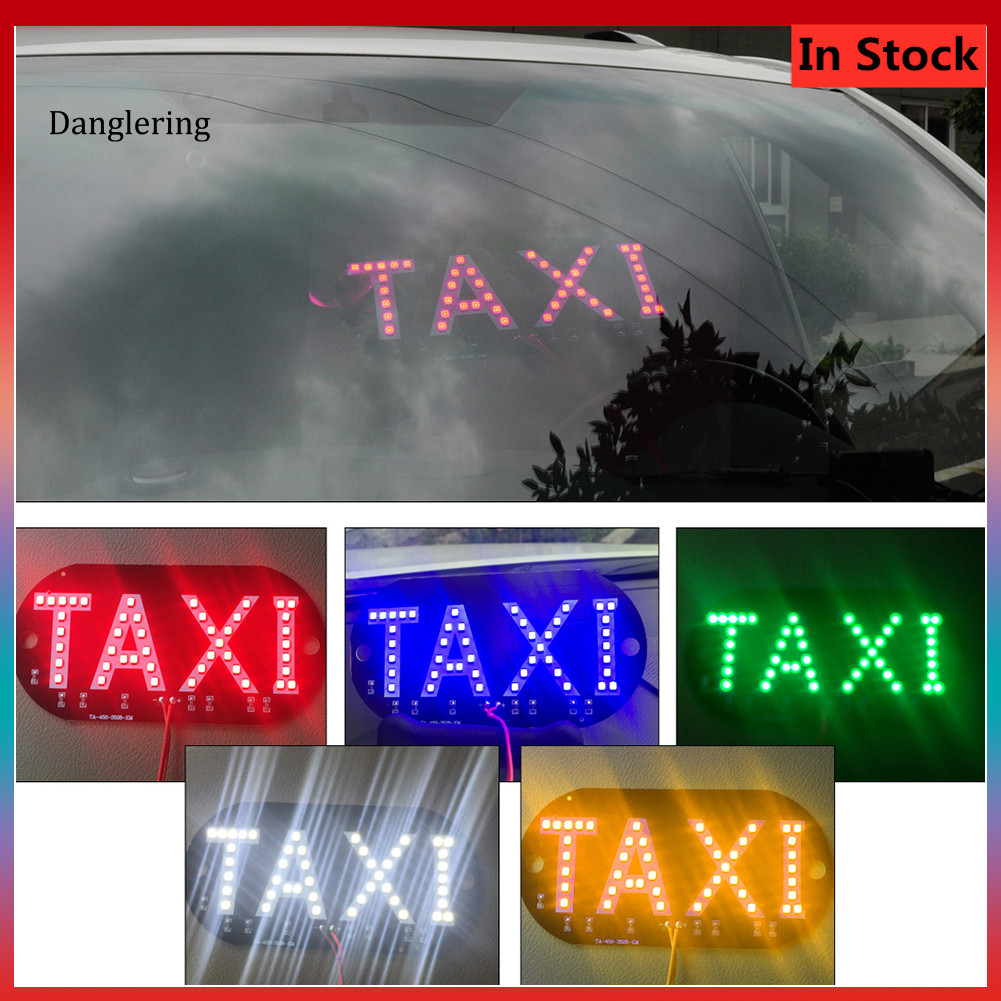 DGL Taxi LED License Plate Car Light Windscreen Cab Indicator Inside ...
