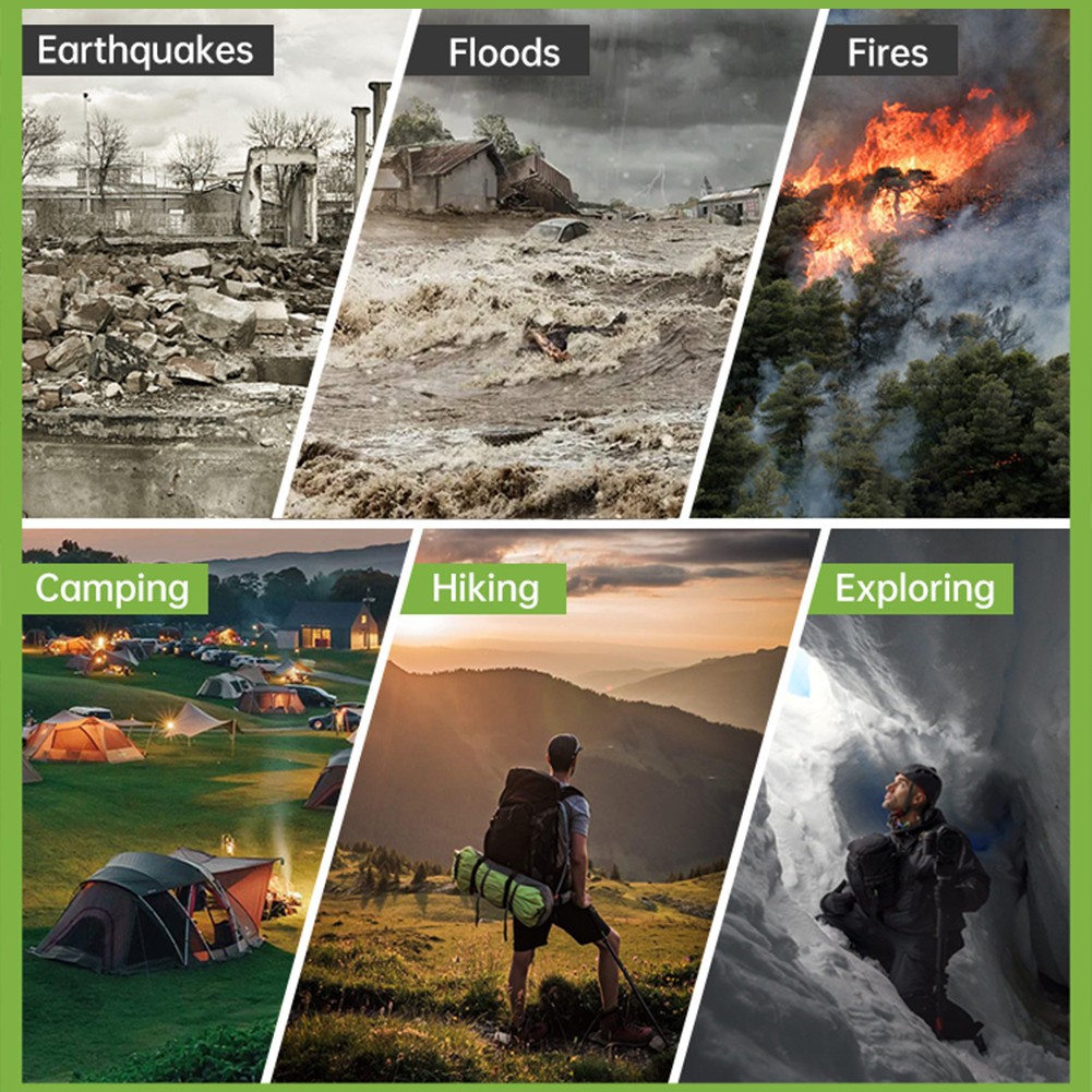 Multifunctional Solar Hand Crank Radio Outdoor AM/FM/NOAA Weather Radio ...