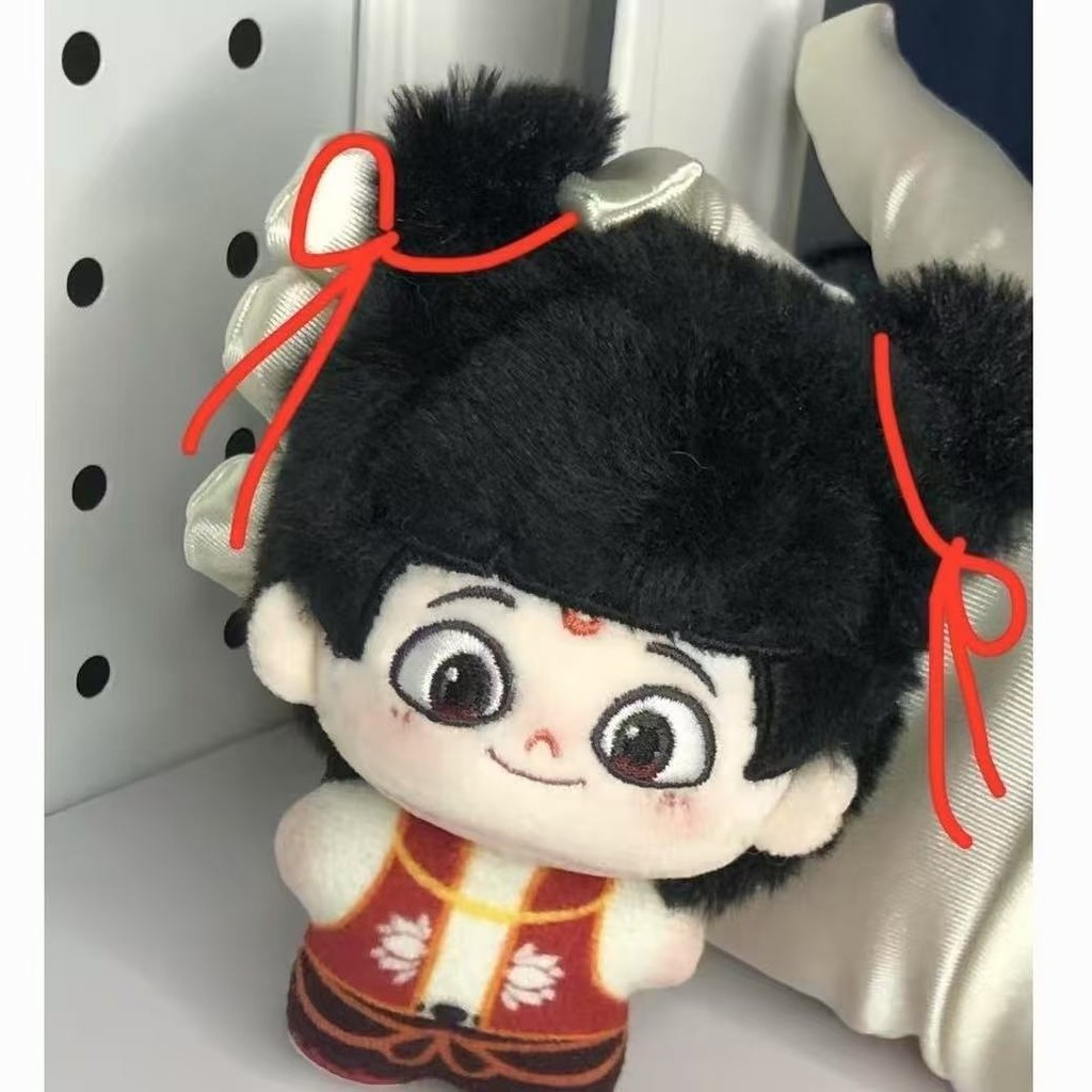 10cm Nezha 2 Plush Doll Cartoon Anime Movie Peripheral Cute Cotton Doll ...