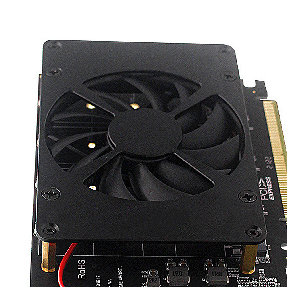 4 M.2 NVMe SSD PCIe X16 Adapter Card MKEY 4 X 32Gbps Expansion Adapter ...